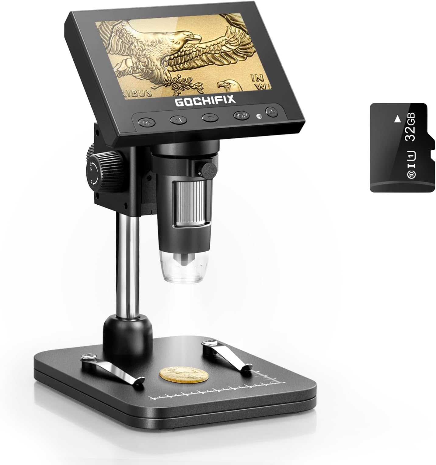 Amazon.com : Digital Microscope, GOCHIFIX 4.3" LCD Coin USB Microscope ...