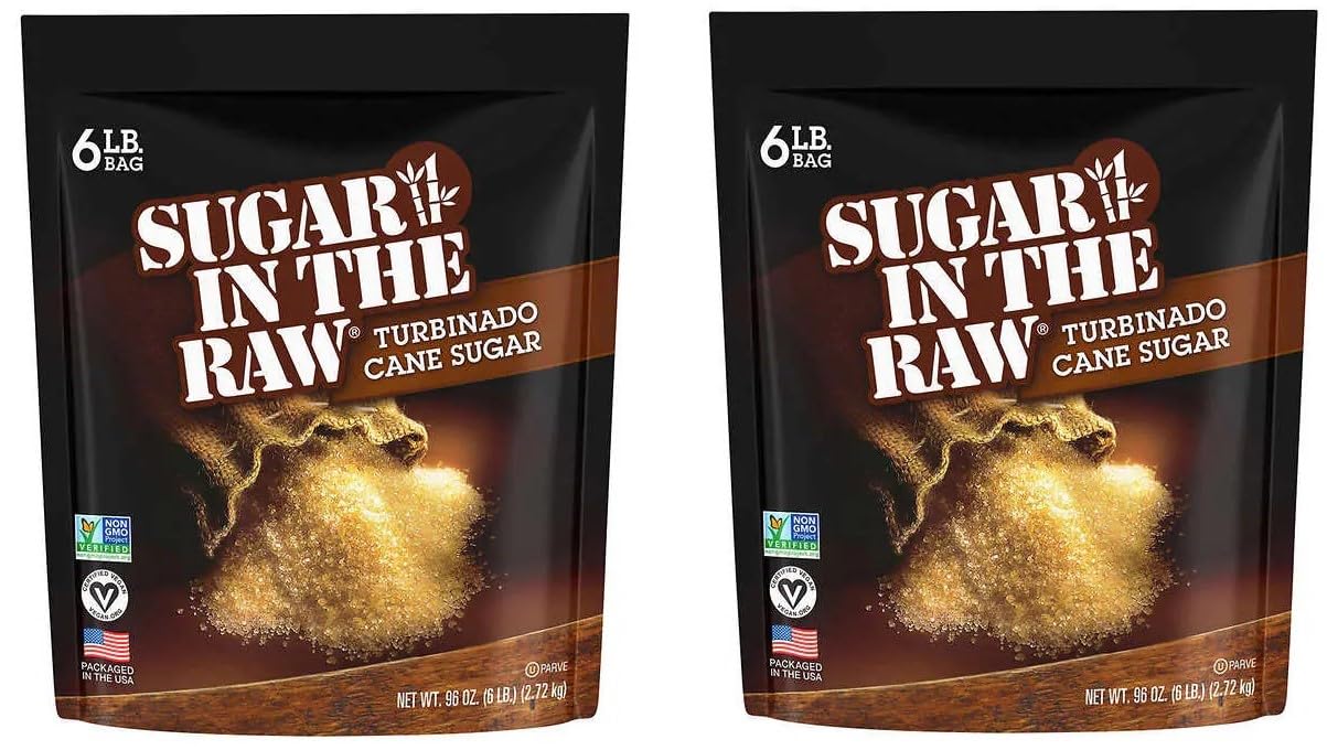 Amazon.com: Sugar in Raw Natural Cane Turbinado Sugar - 6 Lb : Grocery ...