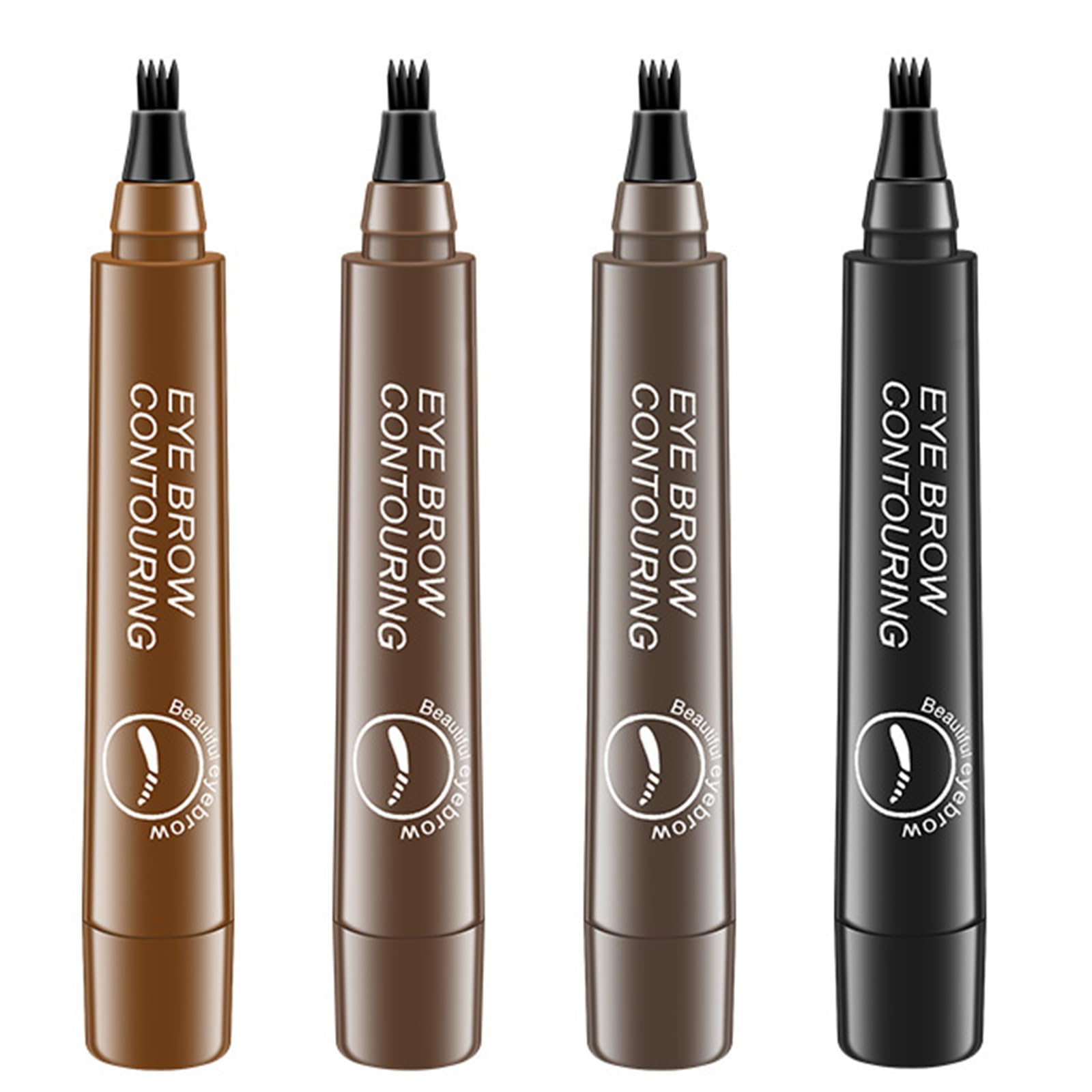 4 Pieces 3D Waterproof Microblading Eyebrow Pen Microblade Eyebrow Pen ...