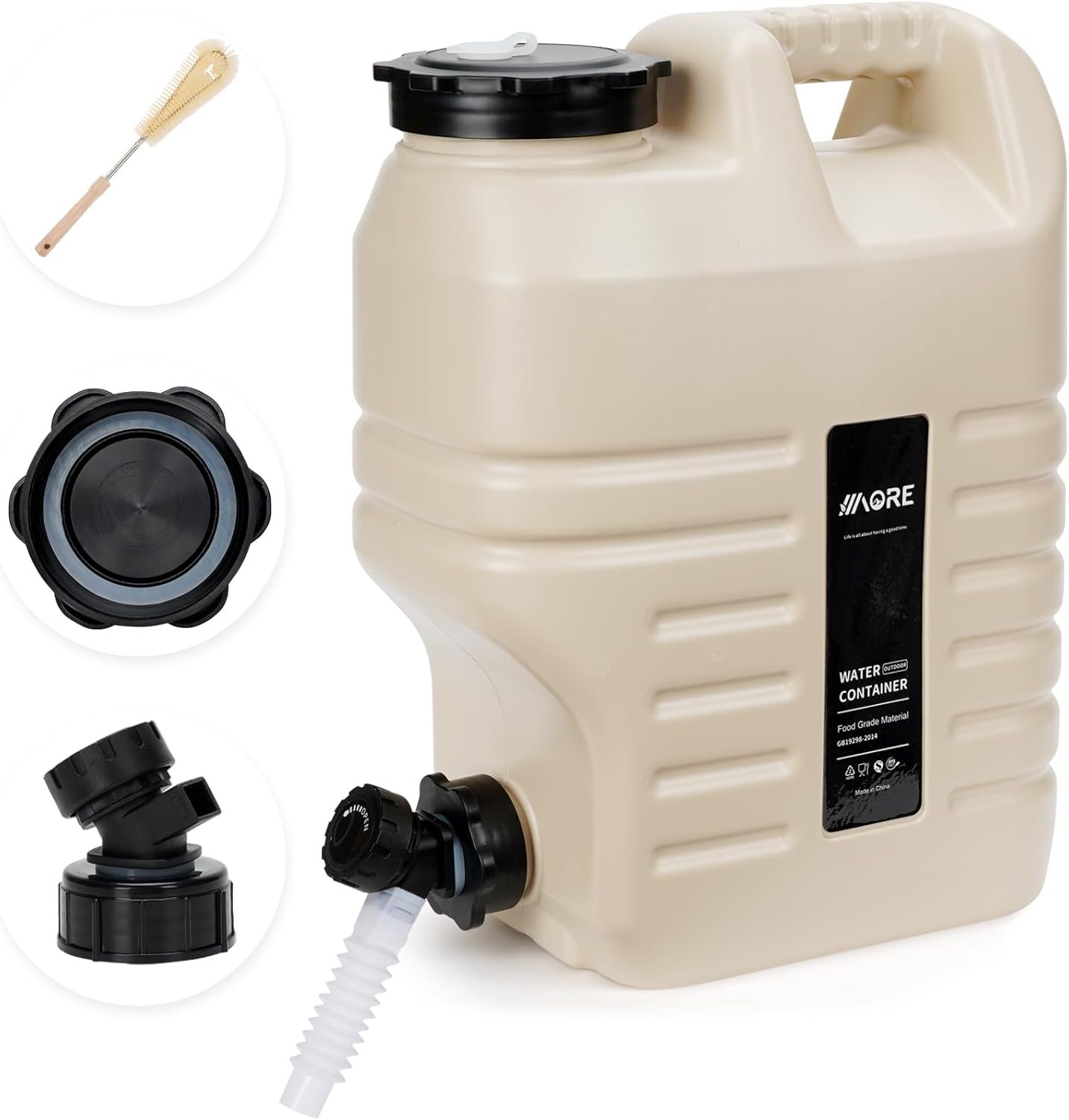 Amazon.com: Water Container with Spigot - 3.17 Gallon Water Jug (Truly ...