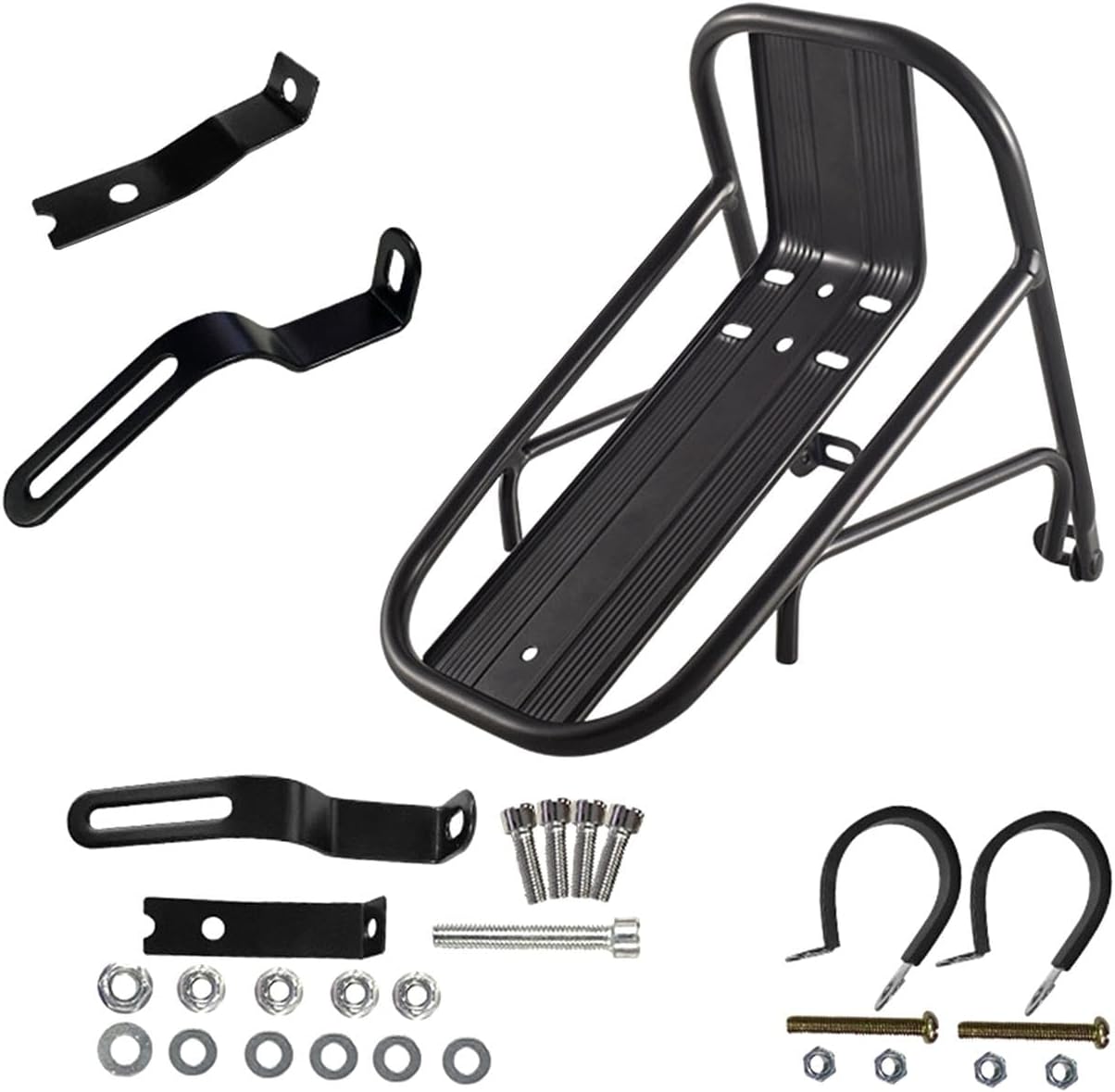 Oshhni Bike Front Carrier Rack, Bicycle Front Rack Aluminum Alloy ...