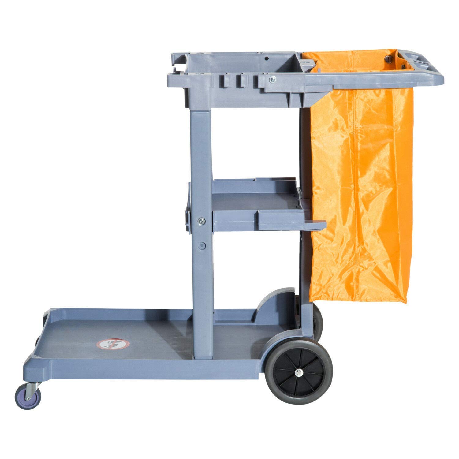 DHWANI ENTERPRISE Janitor Cart Trolley WITH CHECK DUSTER CLOTH FREE ...
