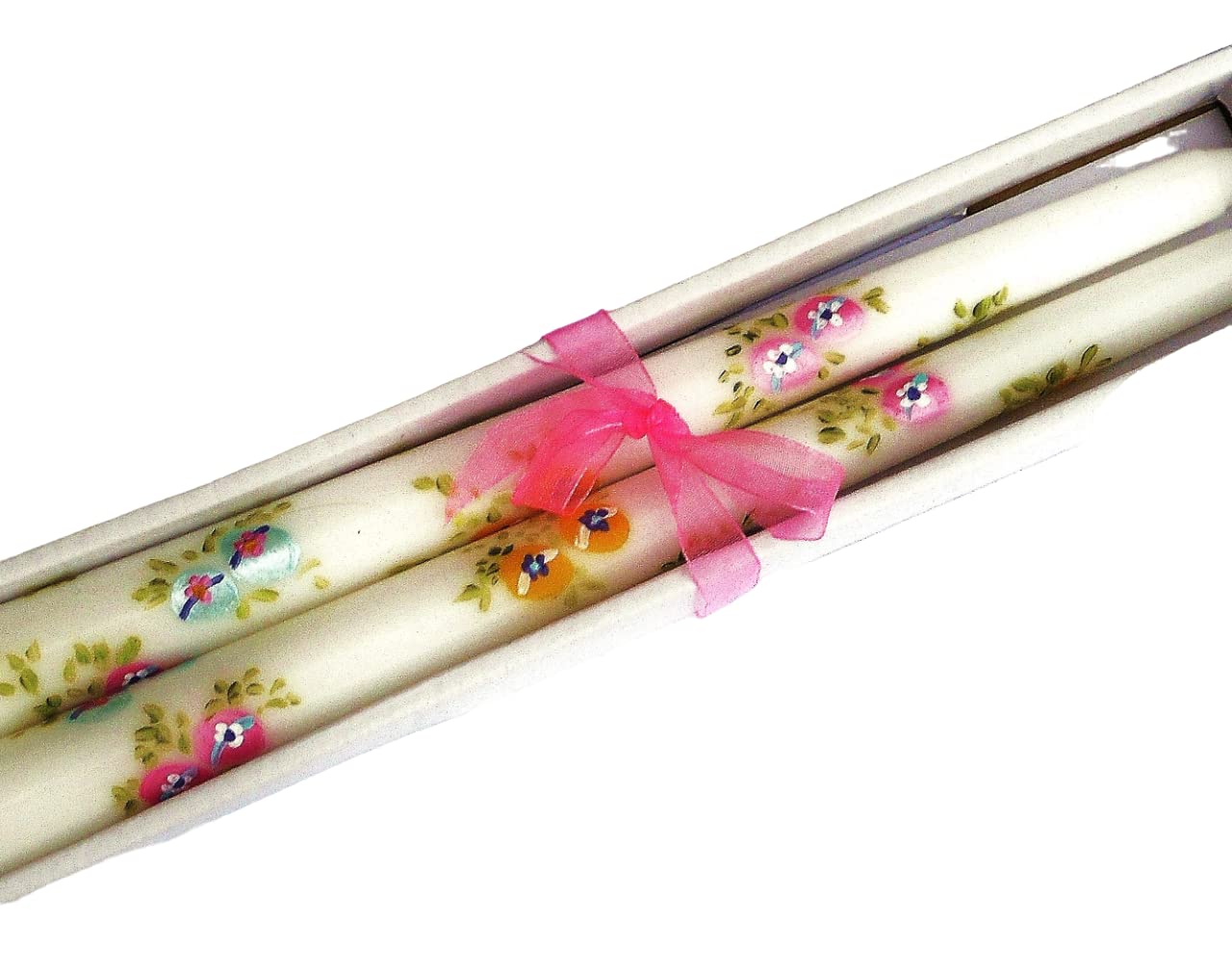 Amazon.com: Decorative Hand Painted Unscented Dripless Smokeless Pastel ...