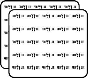 Amazon.com: Footprints Pro Life (Anti Abortion) Sticker for ...