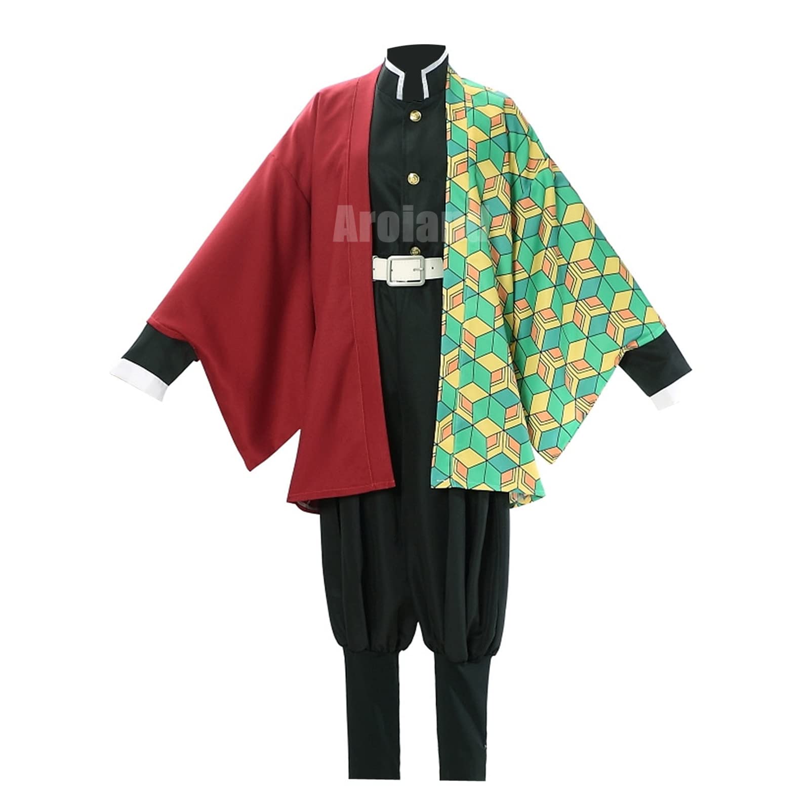 Buy Tomioka Giyuu Cosplay Costume Short Cloak Uniform Traditional ...