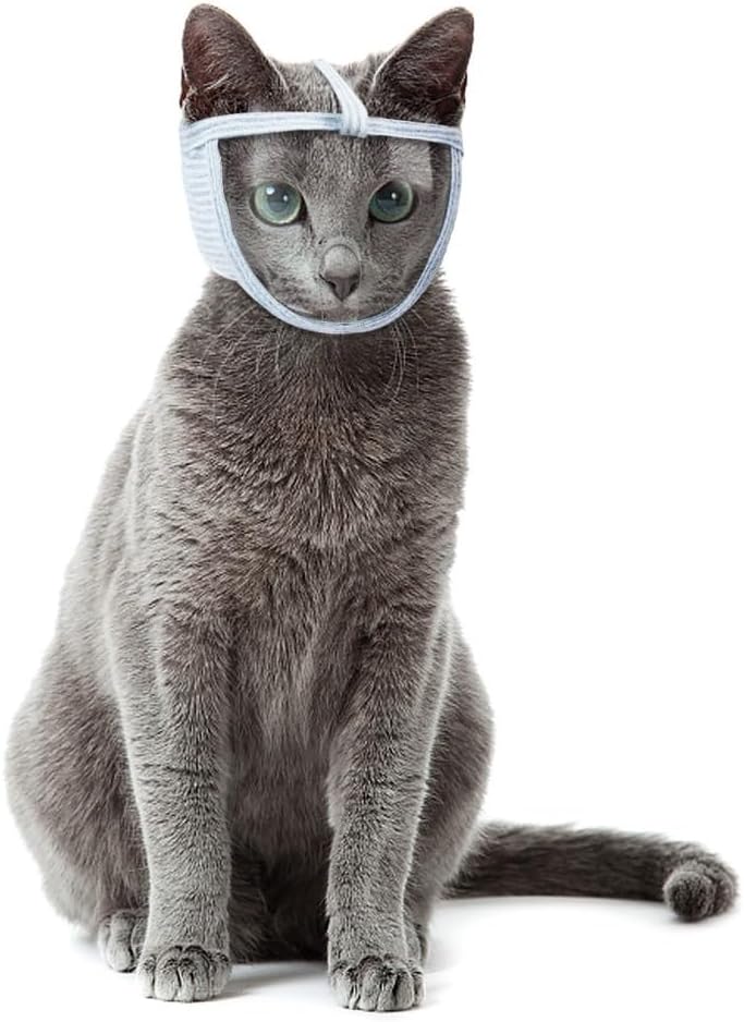 Amazon.com : Wintchuk Cat Muzzle for Grooming Nail Trimming with Soft ...