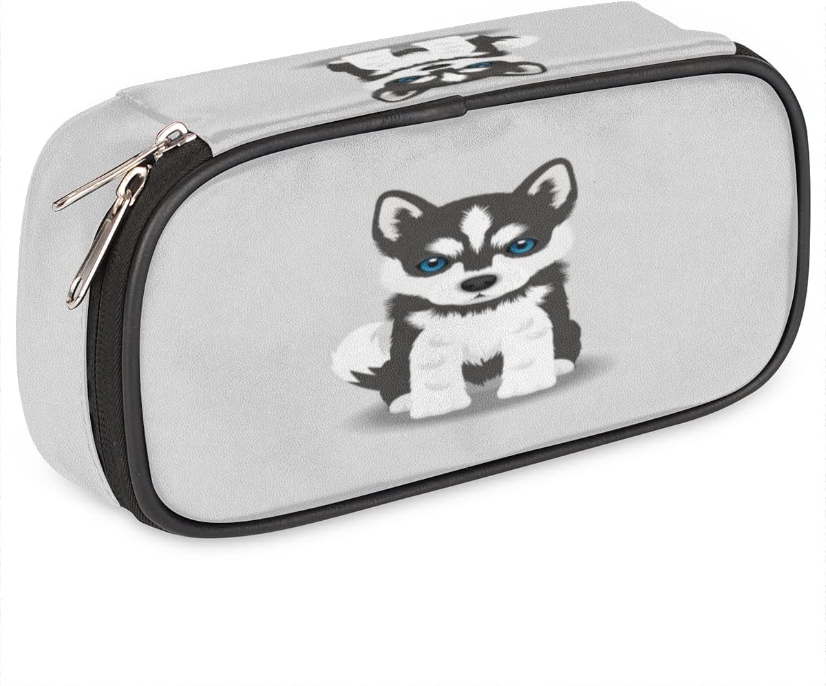 Amazon.com: Husky Dog Big Capacity Pencil Pen Case Cute Dog Large ...