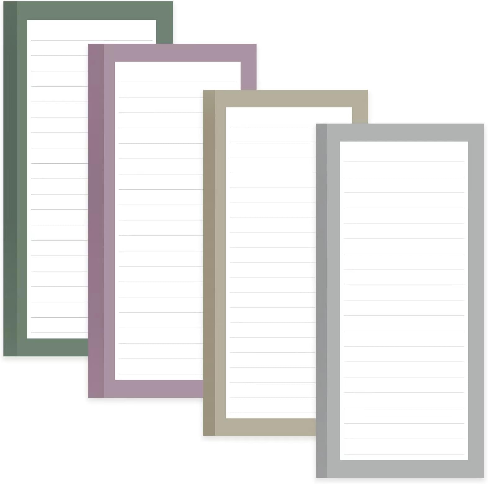 Amazon.com : Henzavk 4 Pack Magnetic Notepads for Refrigerator, Full ...
