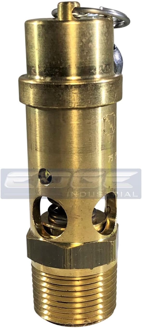 Amazon.com: 140 PSI BRASS SAFETY RELIEF POP OFF PRESSURE VALVE ...