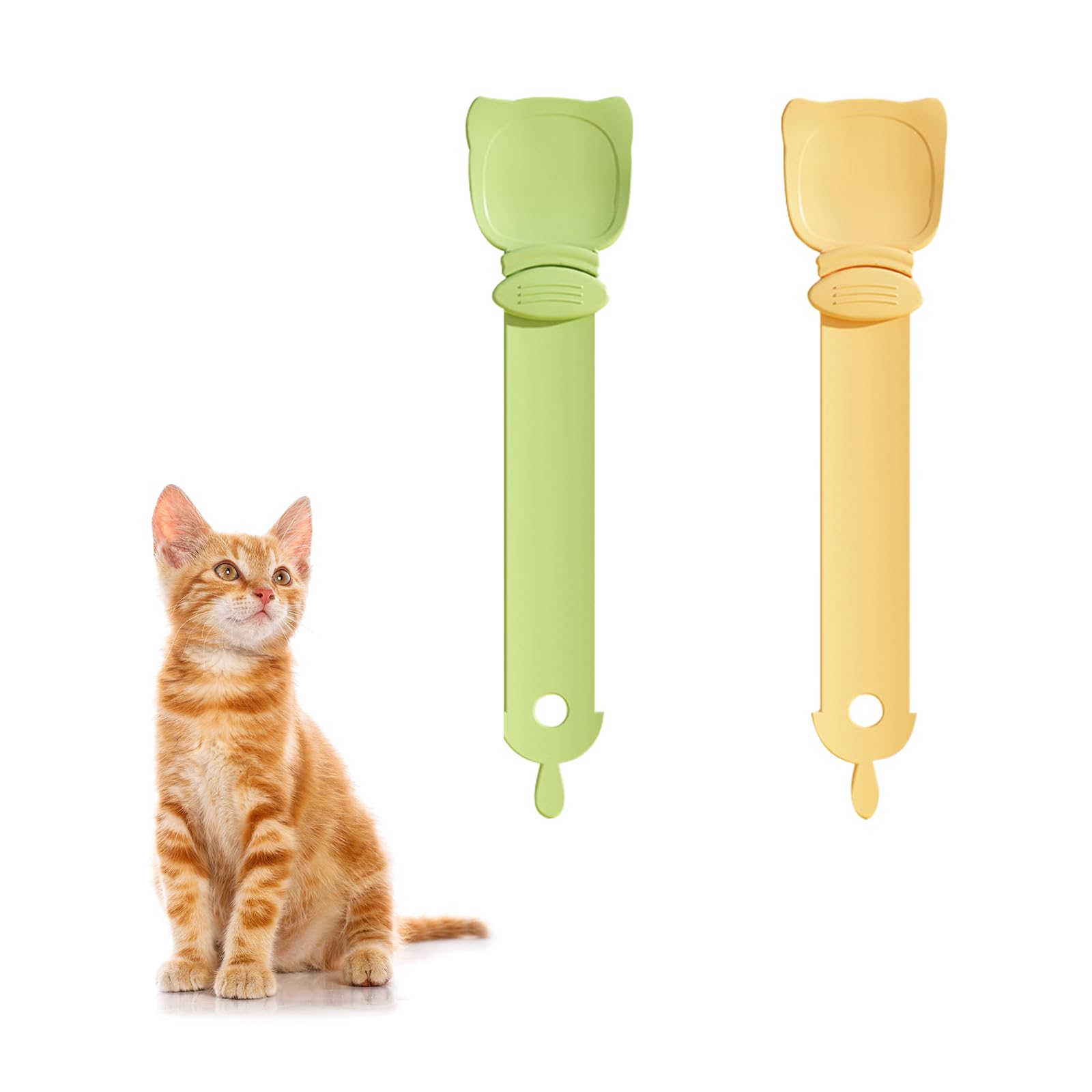 Amazon.com : 2 pcs Cat Strip Feeders, Cute Cat Head Shape Cat Strip ...