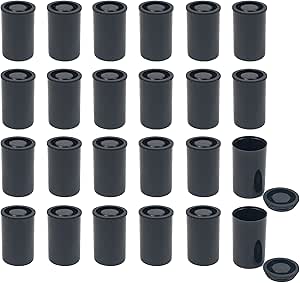 30pcs plastic film canisters,film jars with lid, camera film cans ...