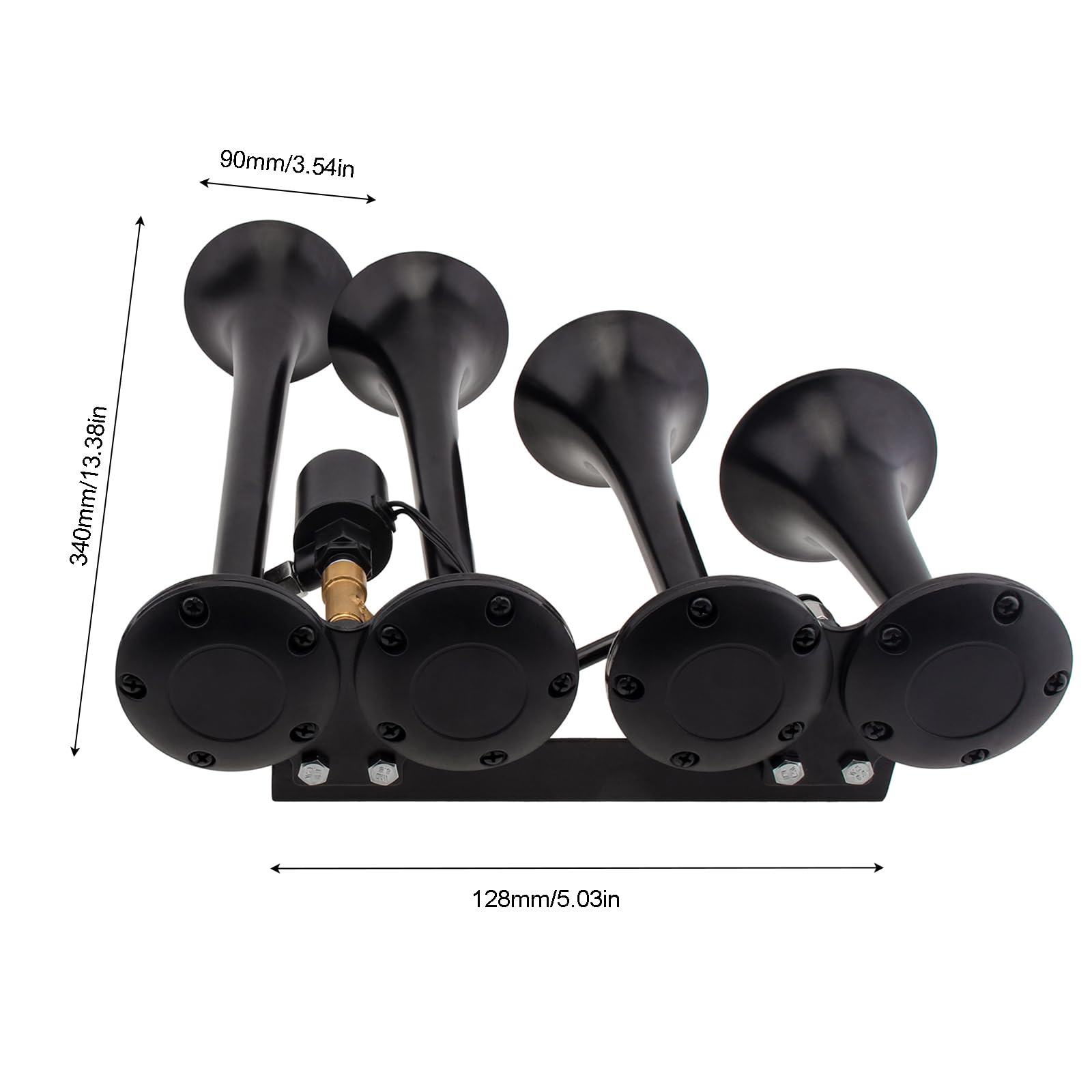 Snapklik.com : Train Horn For Truck, 12V/24V 185dB Super Loud Four ...
