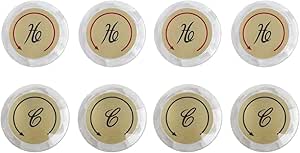8 Pack Acrylic Chrome Index Buttons for Delta Peerless LDR Delex Double ...