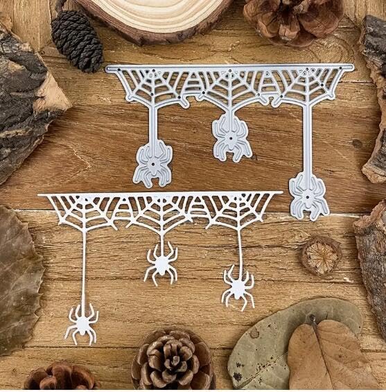 Amazon.com: Spiders and Webs Border Metal Die Cuts,Happy Halloween ...