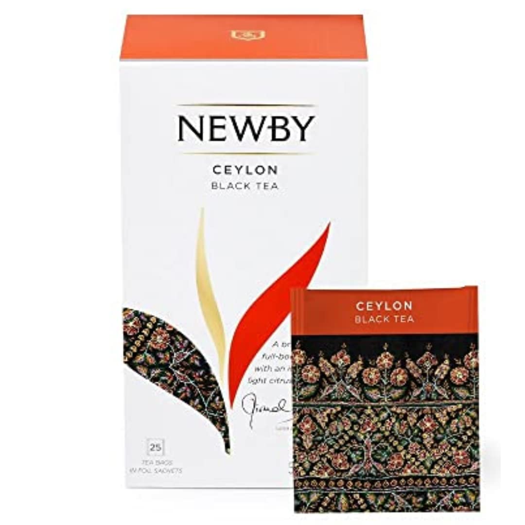 Newby Ceylon Tea Bags | 25 Pieces | Premium Black Tea From Sri Lanka ...