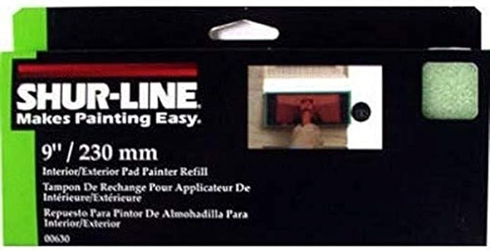 Amazon.com: SHUR-LINE 2006647 Interior/Exterior Pad Painter Refill, 9 ...