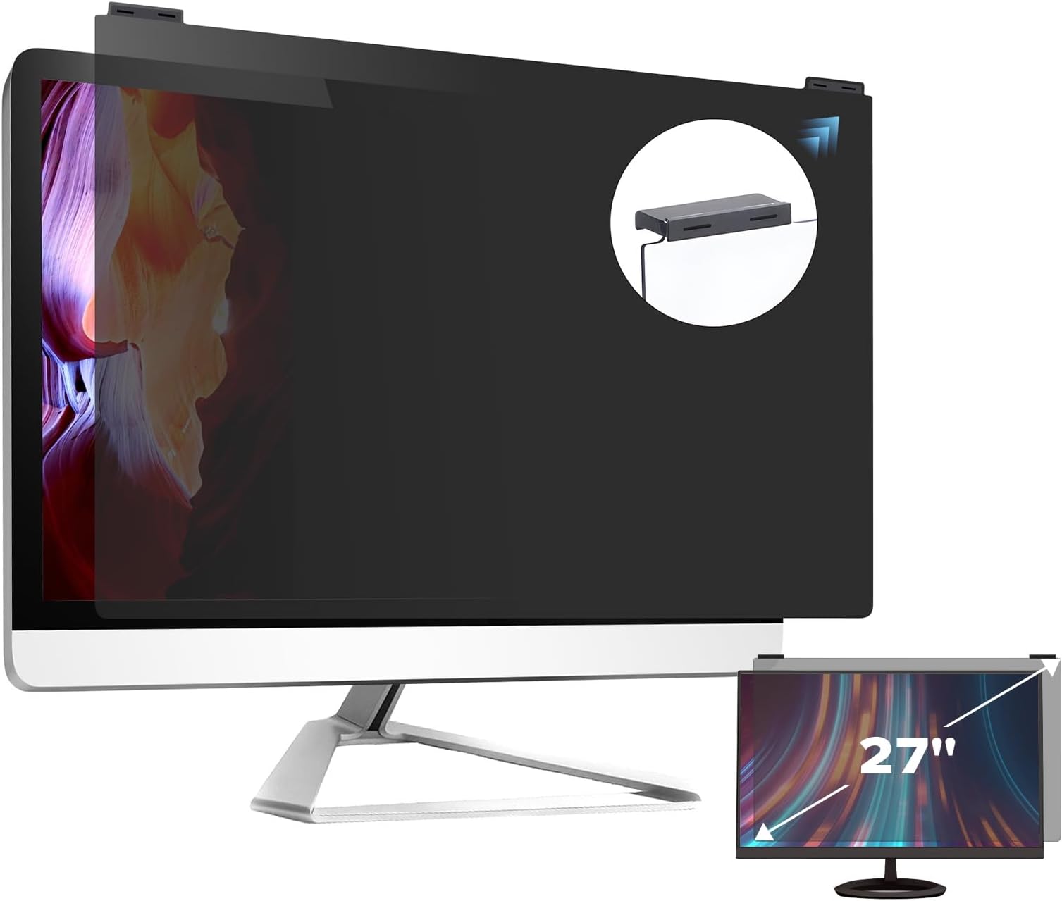 Amazon.com: [2 Pack] 28 Inch Computer Privacy Screen for 16:9 Aspect ...