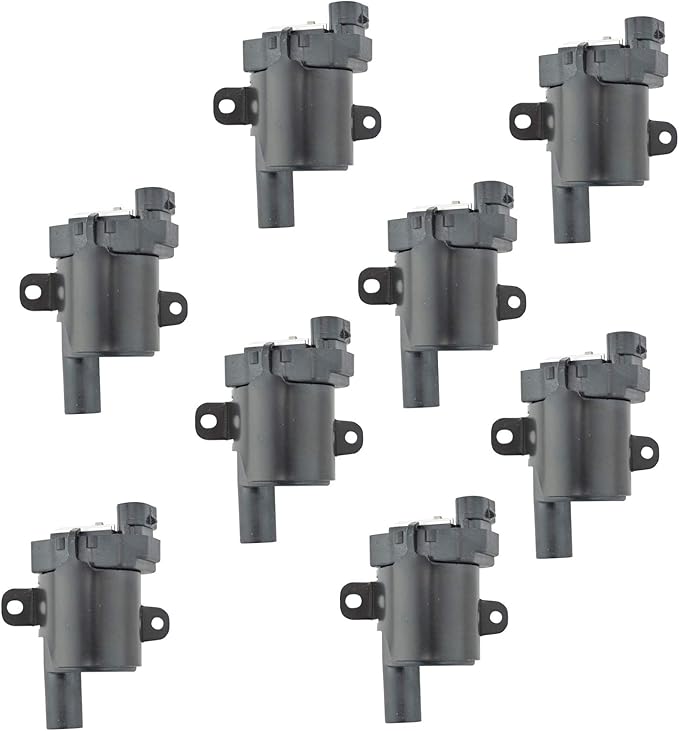 Amazon.com: Round Ignition Coil Set of 8 V8 Kit for Cadillac GMC Buick ...