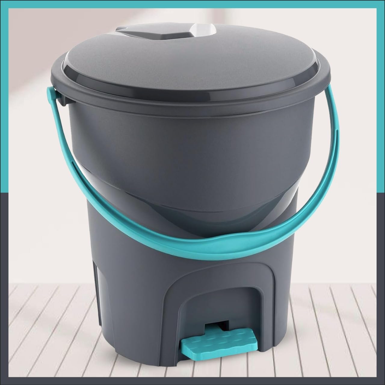 Nayasa Table Top Dustbin | Dustbin with Lid | Garbage Waste Bin with ...