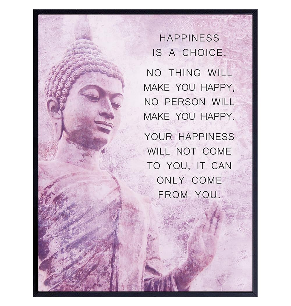 Amazon.com: Buddhist Inspirational Quotes LARGE 11x14 - Motivational ...