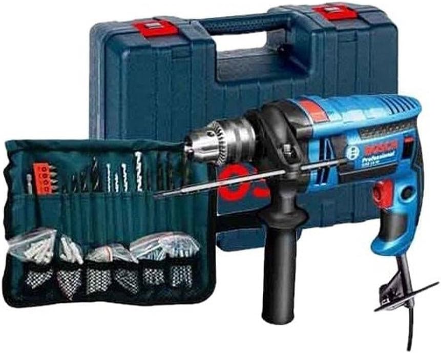 Bosch Perceuse à percussion 750 W + ensemble d'accessoires de 100 ...