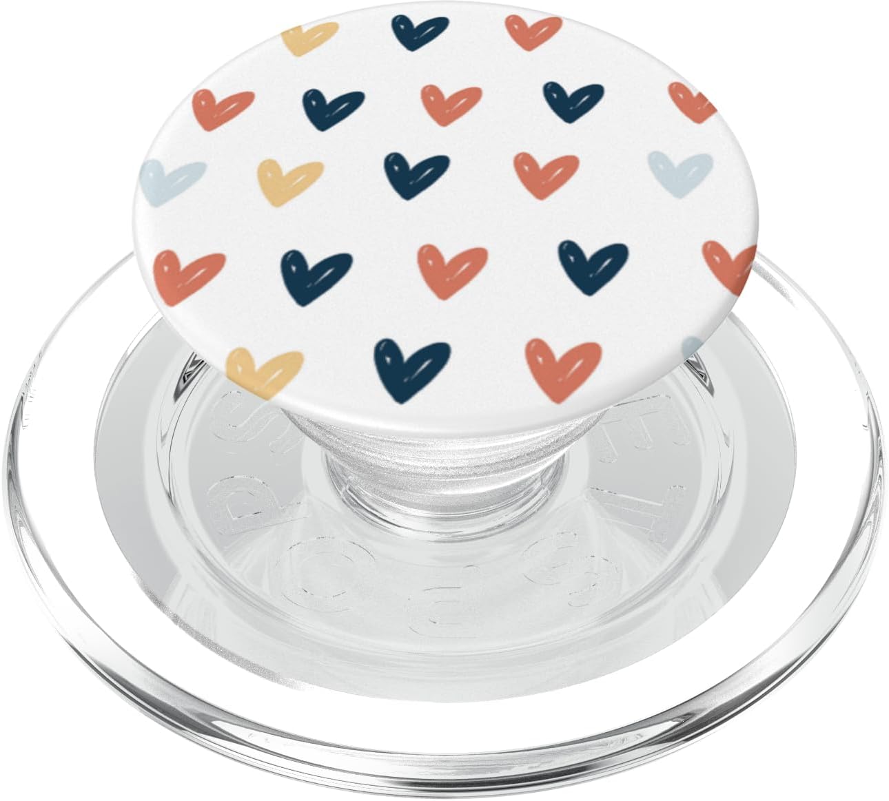 Amazon.com: Neutral Pastel Colors Cute Love Hearts With White ...