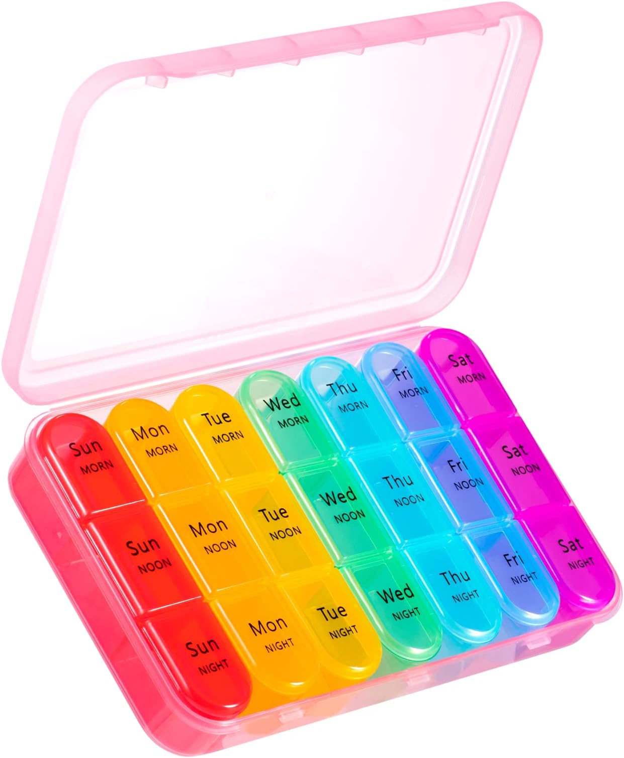 Amazon.com: INVODA Pill Case 7 Day Weekly Pill Box with Medication ...