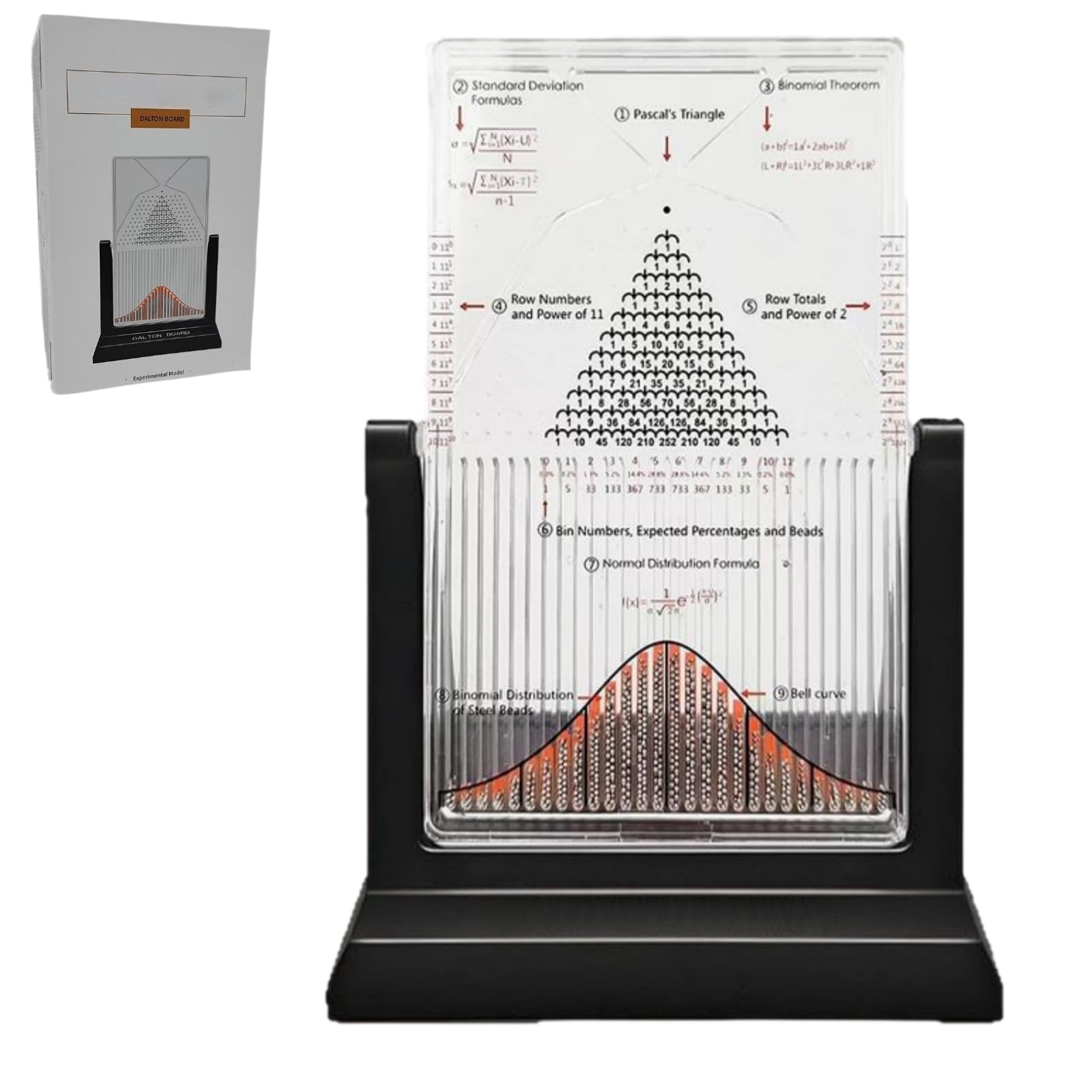Snapklik.com : Desk Galton Board, Probability Demonstration Model
