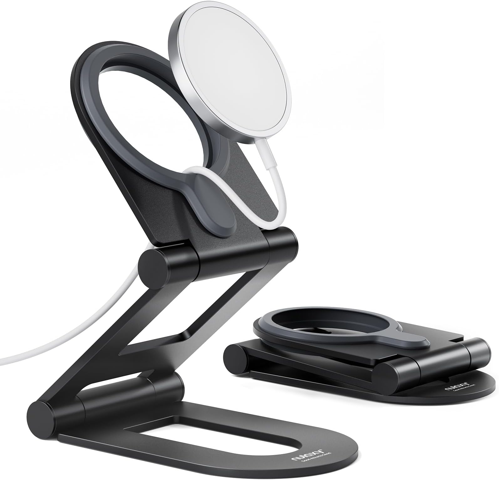 Amazon.com: Nulaxy Dual Folding Phone Stand for MagSafe Charger ...