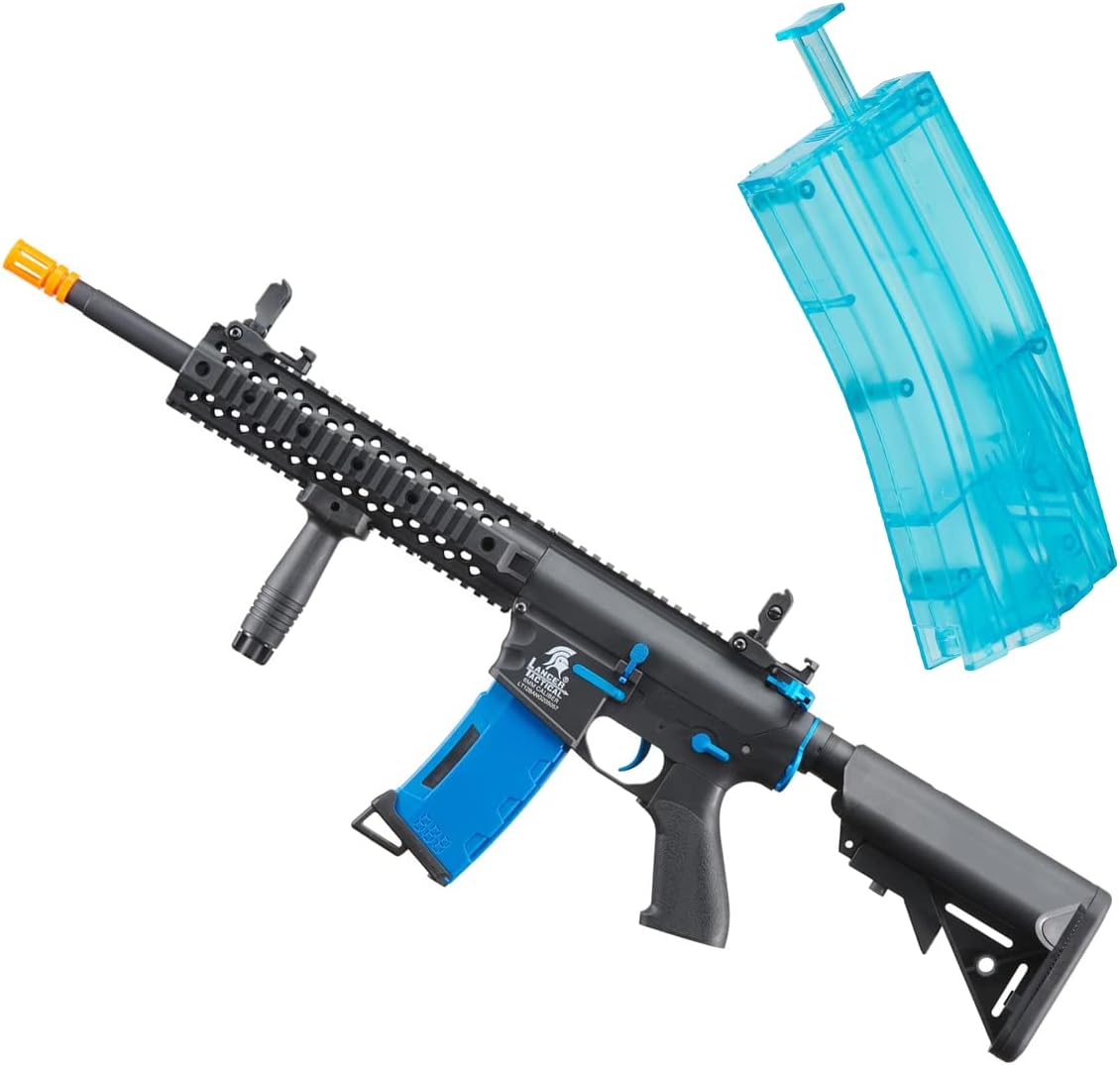 Amazon.com : Lancer Tactical Gen 2 Evo Blue Accent Airsoft AEG Rifle ...