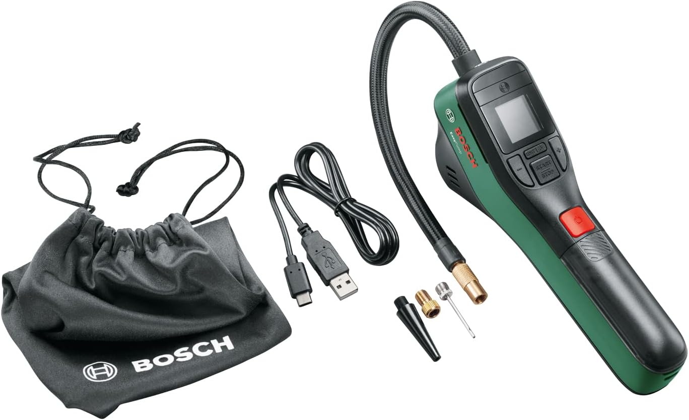 Bosch Easy Pump Cordless Bike Tyre Inflator, Portable Electric Air Pump ...