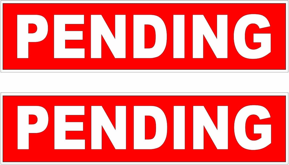 Amazon.com : Pending Sign for Estate Rider,Reusable Magnetic and ...