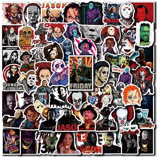 200PCS Horror Movie Stickers,Horror Decor,Horror Stickers,Horror Movie ...