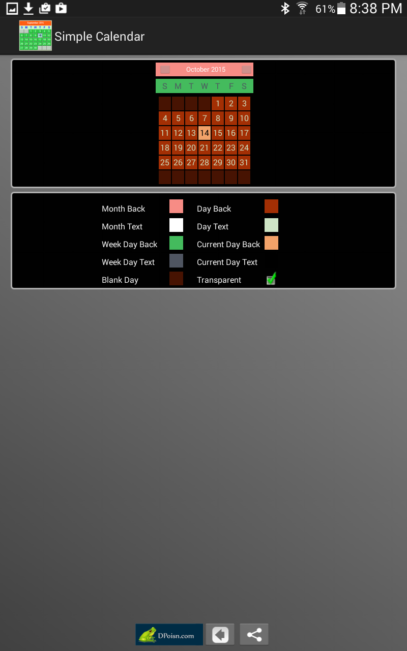 Simple Calendar Widget FREE - App on Amazon Appstore