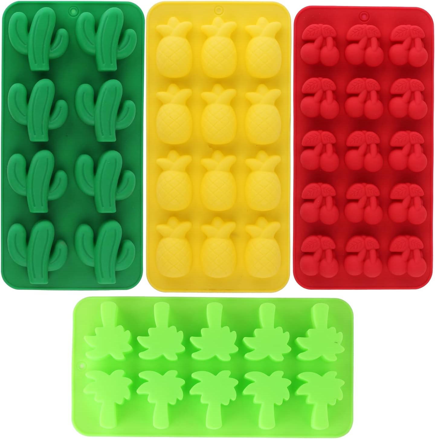 Amazon.com: WARMBUY Silicone Candy Molds and Ice Cube Trays Molds, Set ...