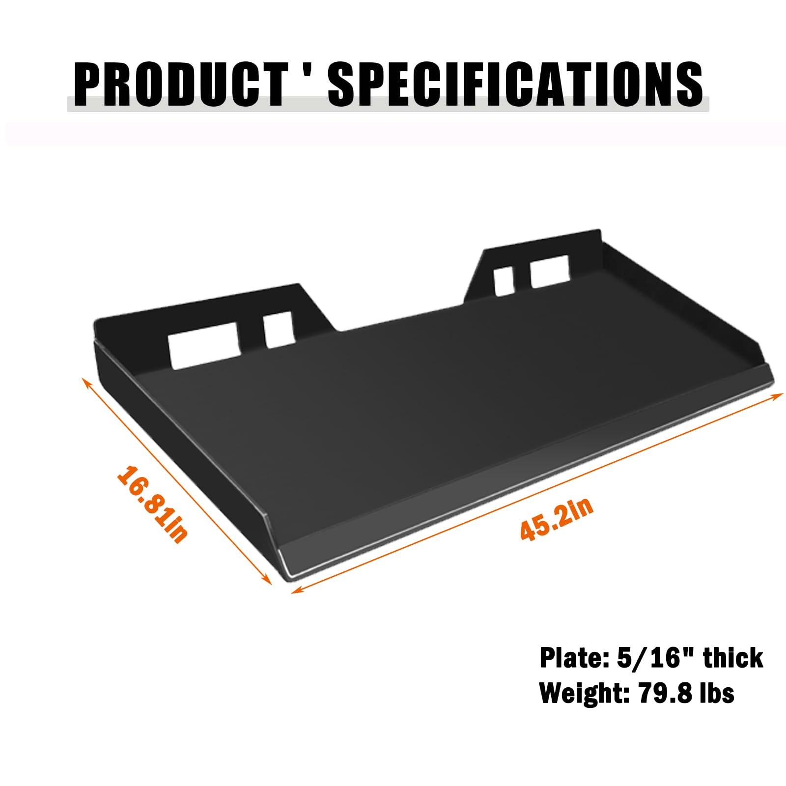Snapklik.com : 5/16 Inch Thick Universal Quick Attach Mount Plate