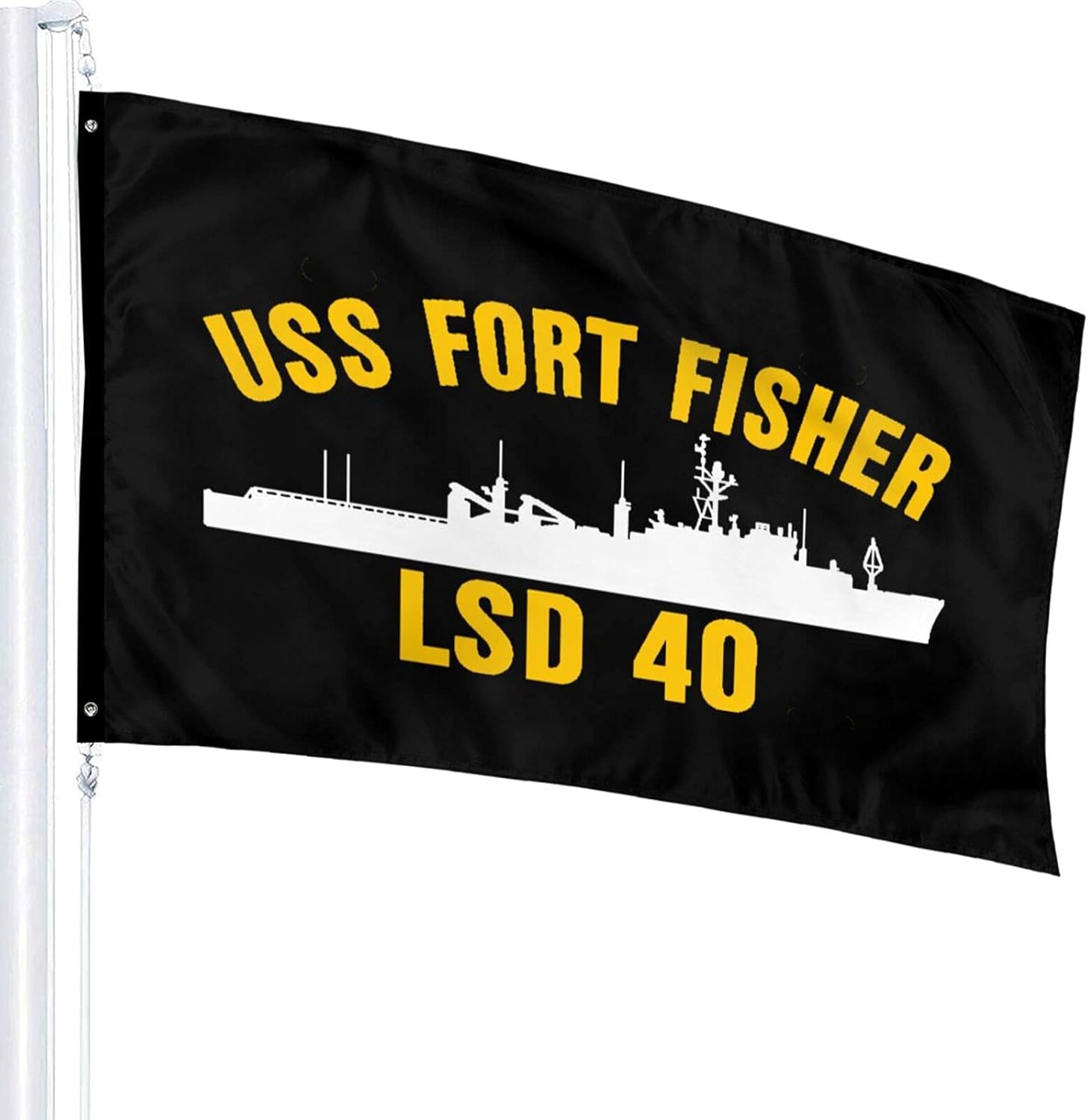 Amazon.com : USS Fort Fisher LSD 40 Flag 3x5 Ft Outdoor Flags House ...