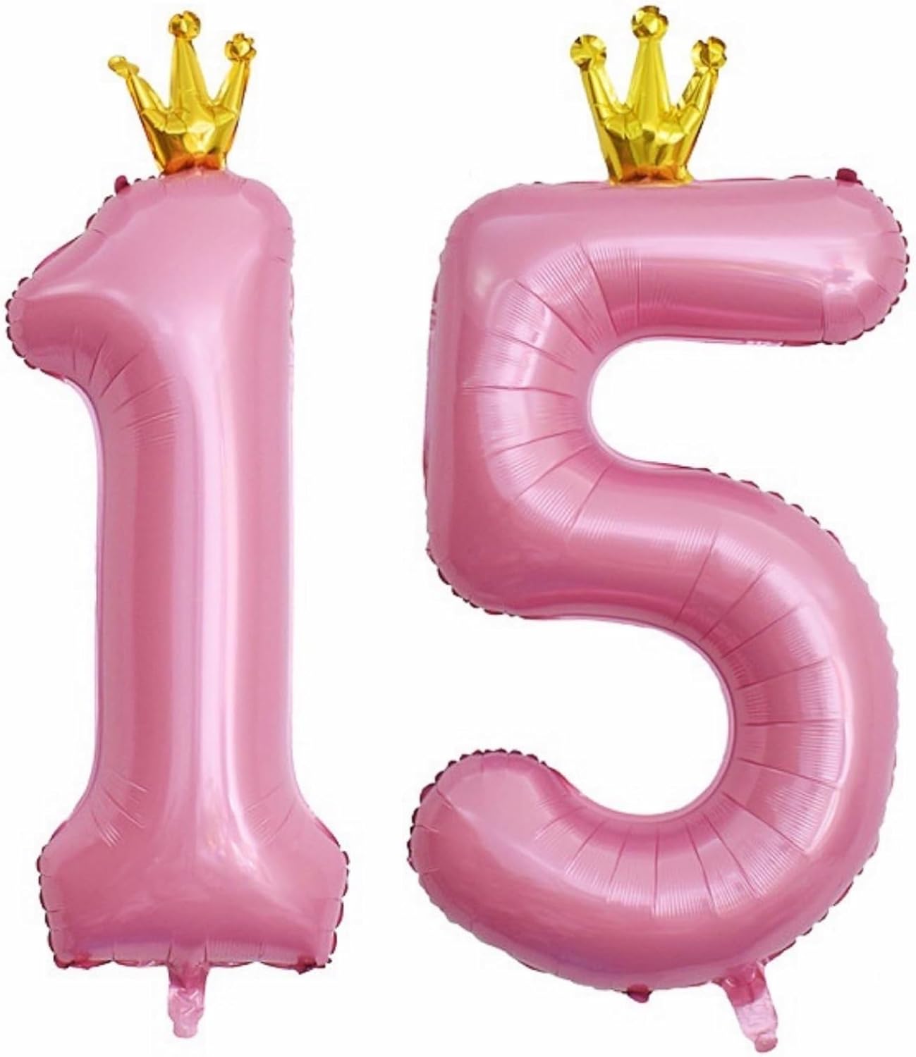 Amazon.com: 40 Inch Number 15 Balloons Pink, 15th Birthday Decorations ...