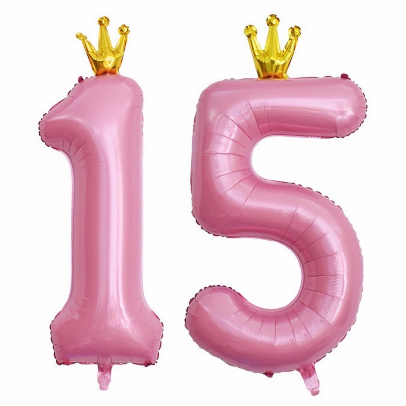 Amazon.com: 40 Inch Number 15 Balloons Pink, 15th Birthday Decorations ...