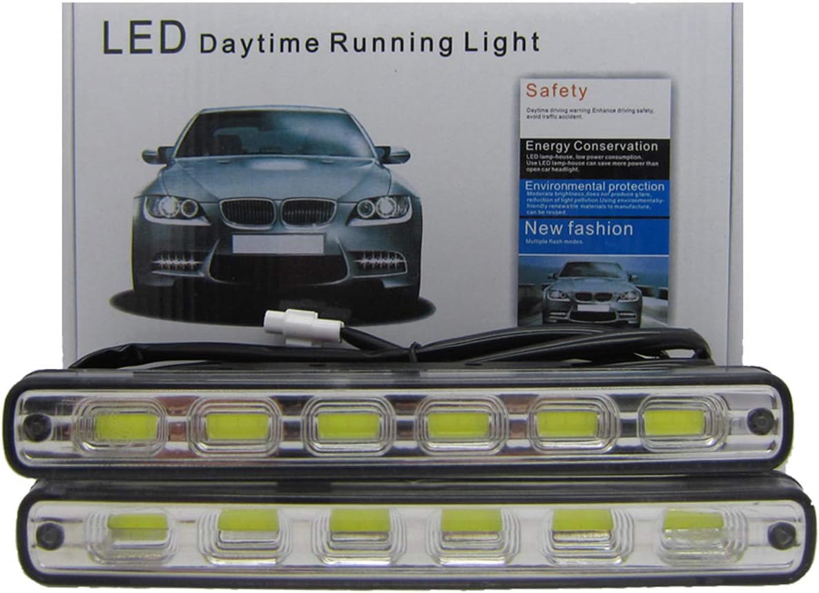 ONCCI LED Tagfahrlicht,12V 2 x Stück 8 LED Tagfahrlicht E4 R87 StvzO ...