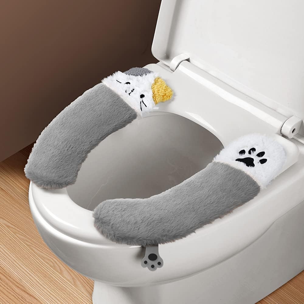 Amazon.co.jp: DONGMING 便座クッション 便座シート 便座カバー べんざシート もこふわ タフト生地 抗菌 防臭 U型/O ...