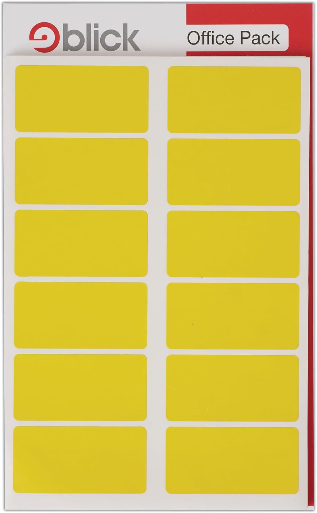Blick Labels, Yellow, Self Adhesive Stickers Office Pack, Rectangular ...