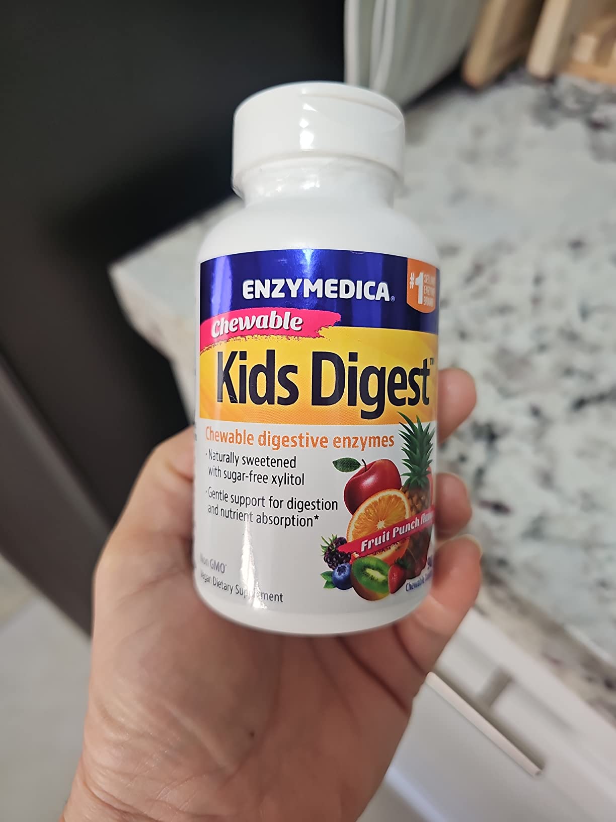 Amazon.com: Enzymedica, Kids Digest, Chewable Digestive Enzymes, 90 ...