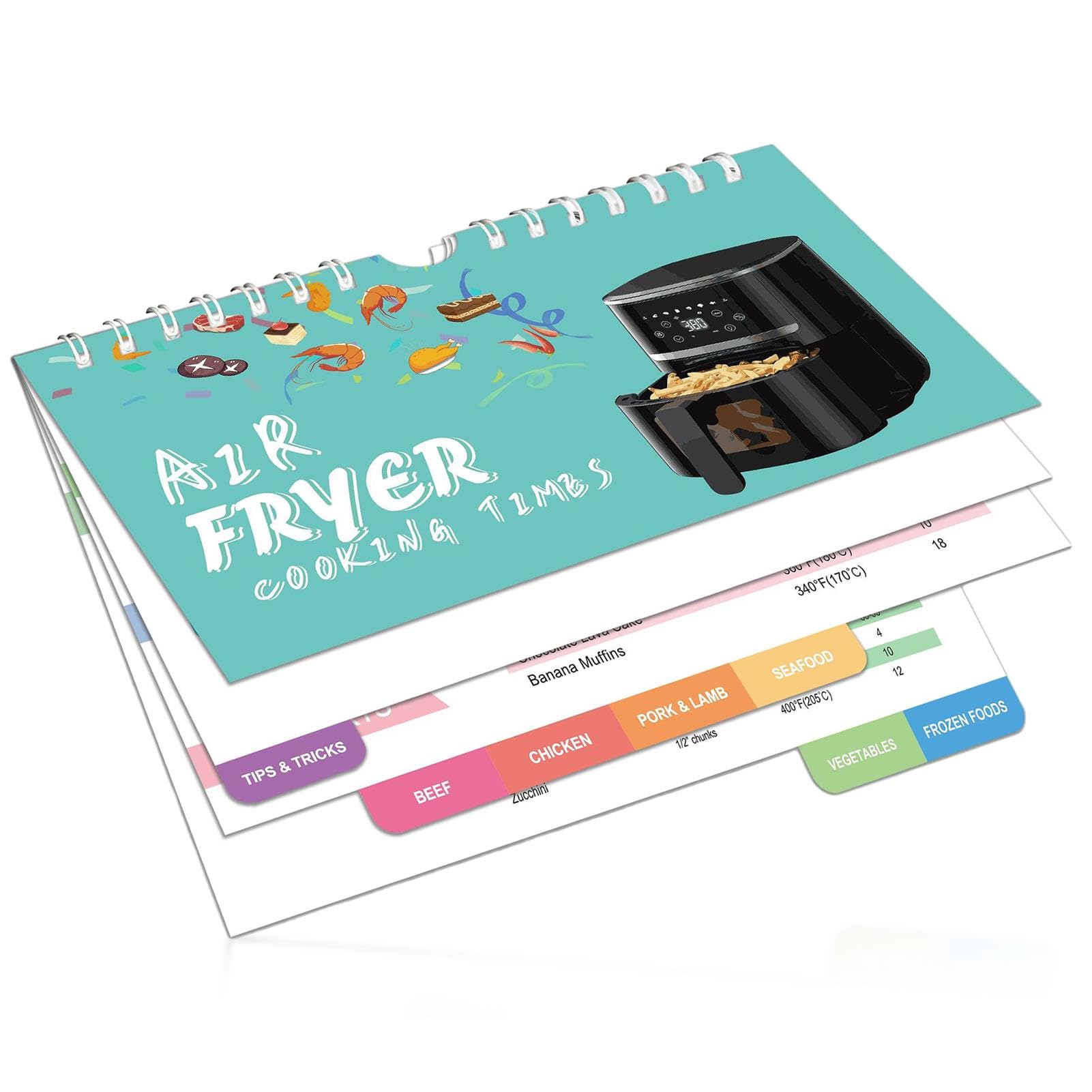 SculptZen Air Frye Cooking Times Chart Sheet,Magnets Air Fryer ...