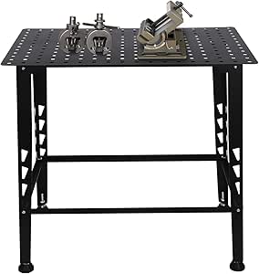 Welding Table, 36 * 24in Welding Table Top, 600lb Load Capacity ...