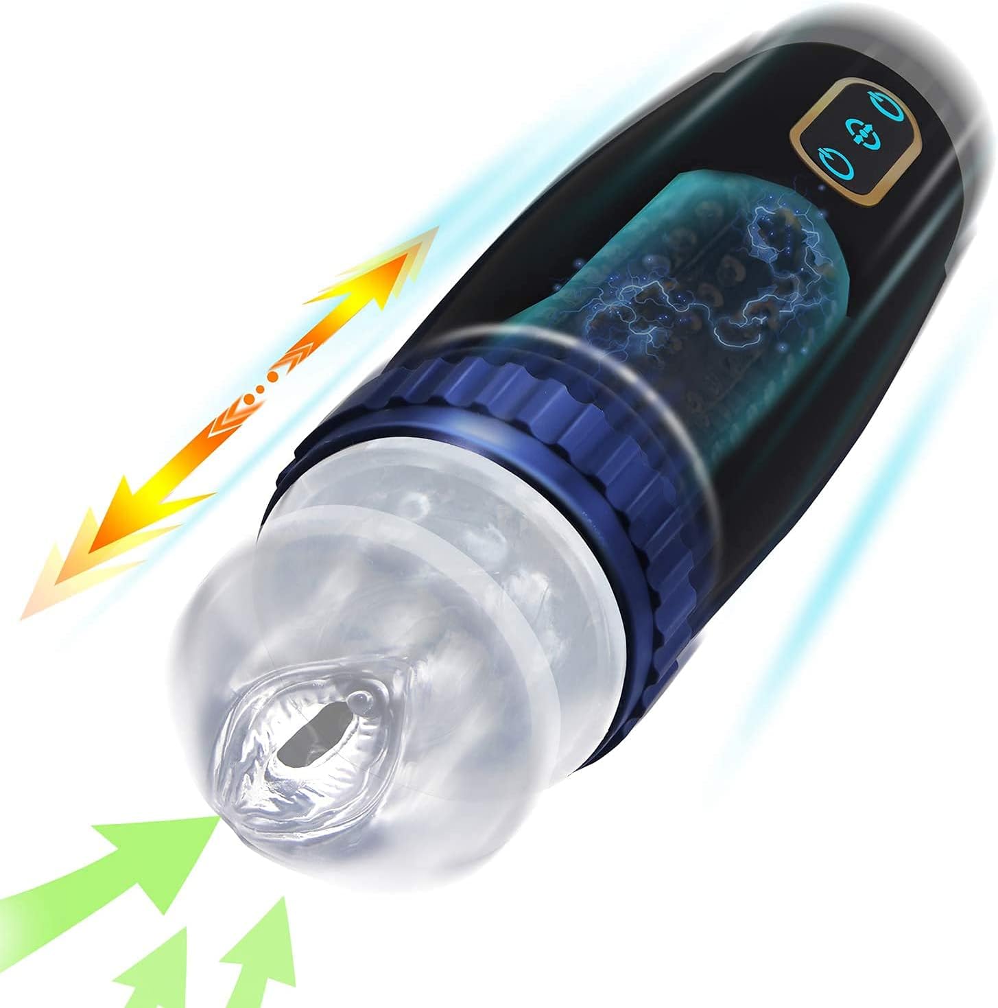 Amazon.com: 2 in 1 Sucking Male Masturbators Penis Pump Pocket Pussy Detachable Automatic Male ...