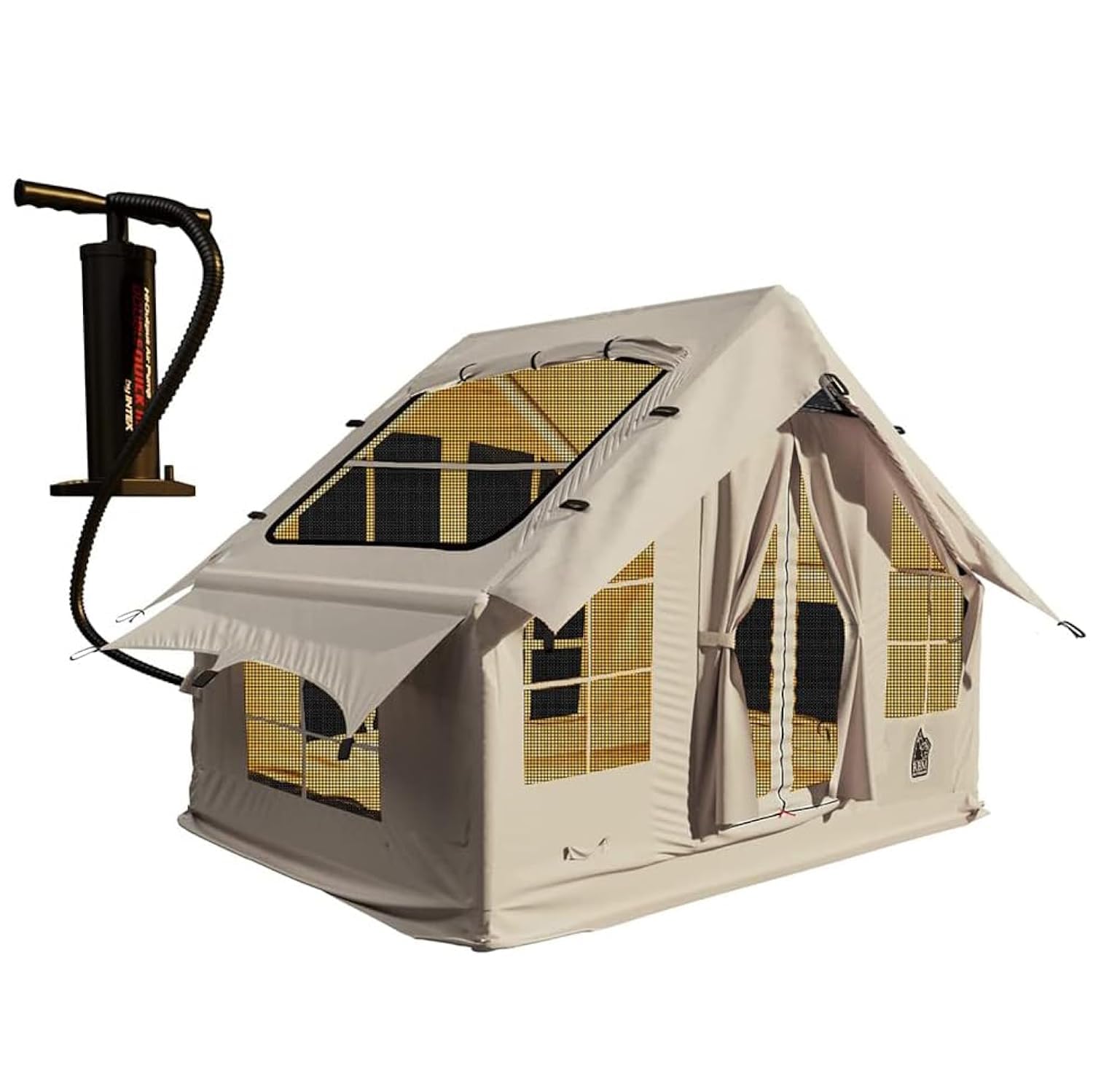 Buy Large Inflatable Camping Tent, 2-4 Person Inflatable Glamping Tent ...