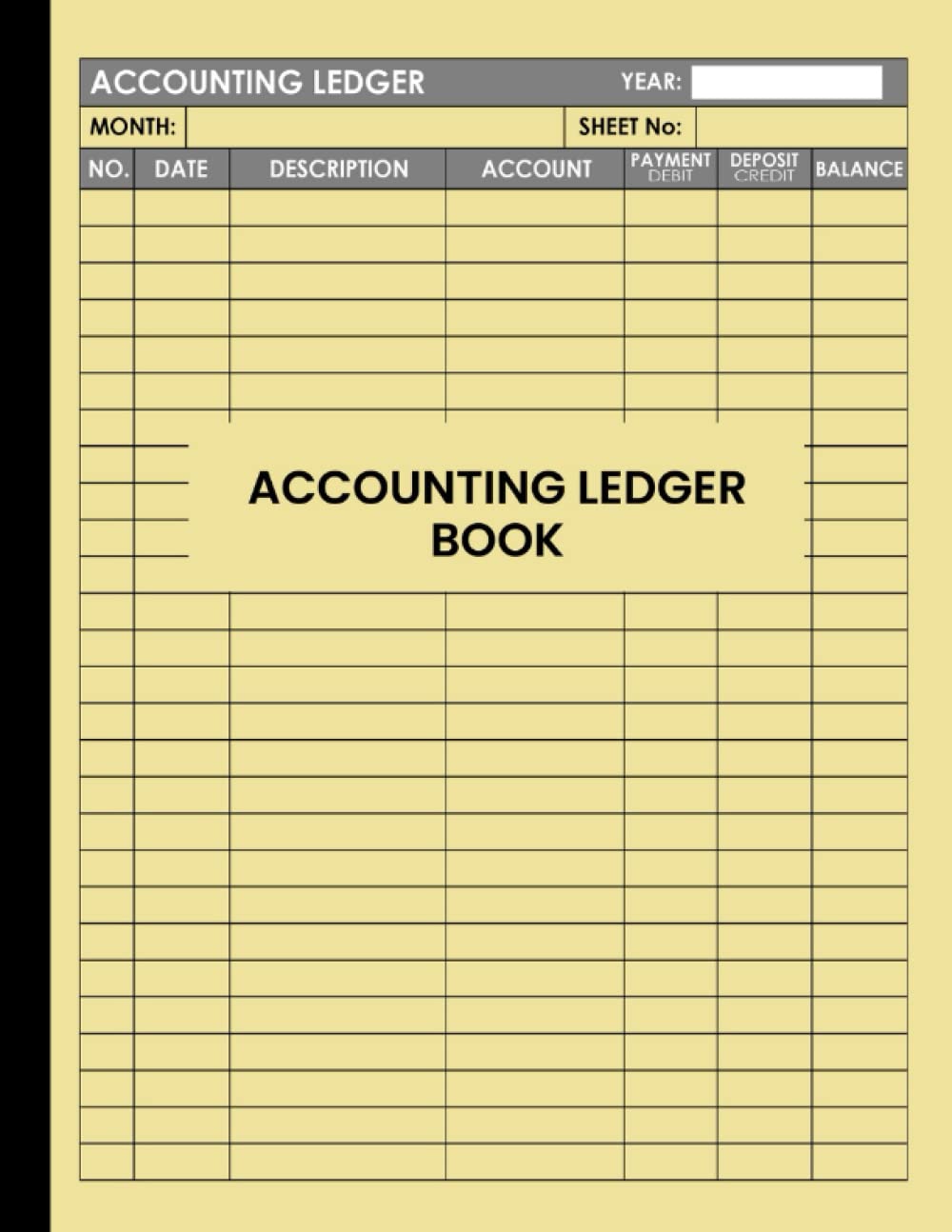 Accounting Ledger Logbook: Accounting Log for Tracking Finances and ...