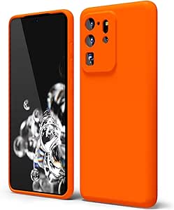 Amazon.com: Oakxco for Samsung Galaxy S20 Ultra Phone Case Liquid Silicone, Fluorescent Bright ...