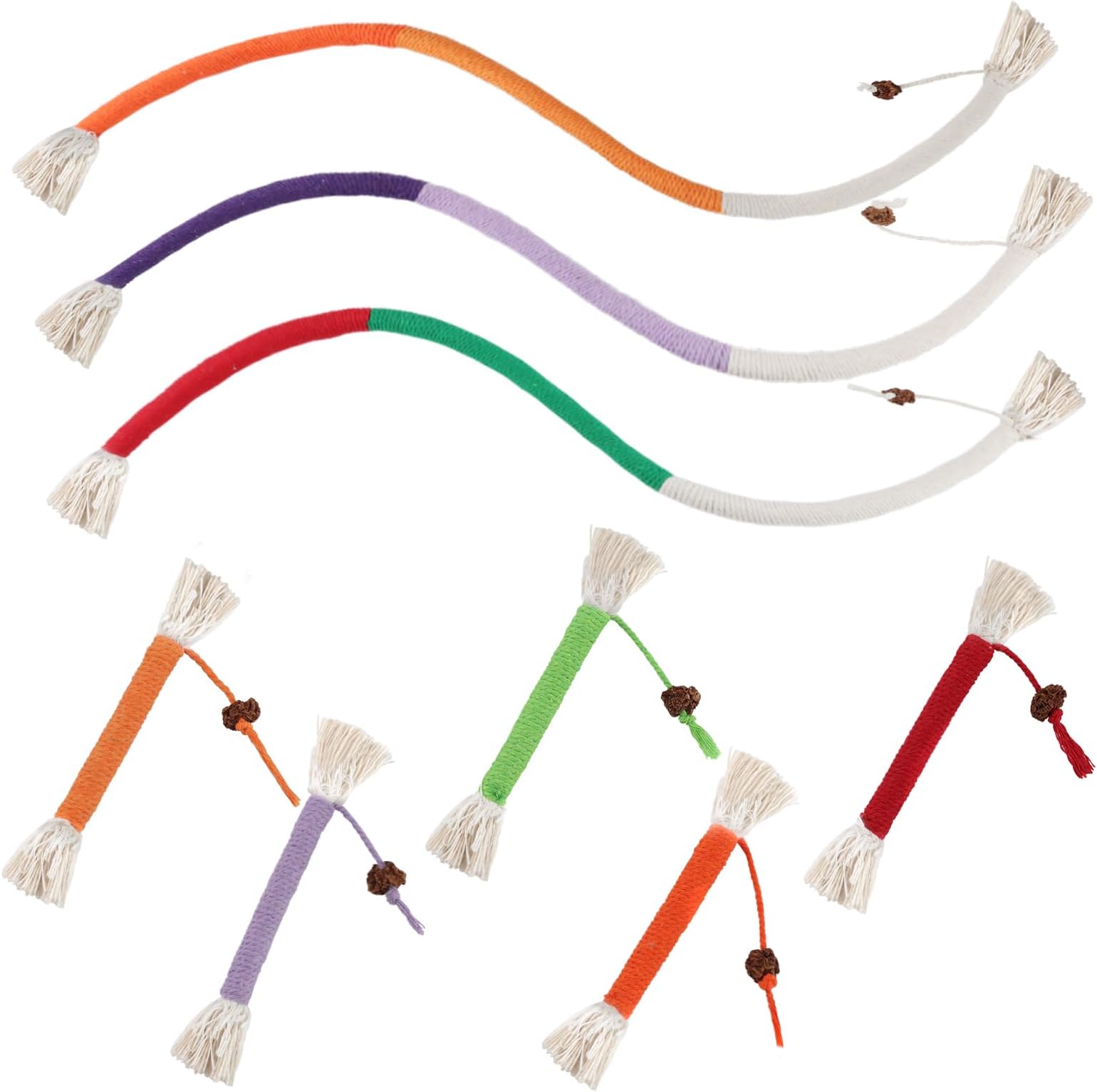 MarverFace 3 Pcs Catnip Toy, Cat Bite Rope Chew Toy, Interactive Cat ...